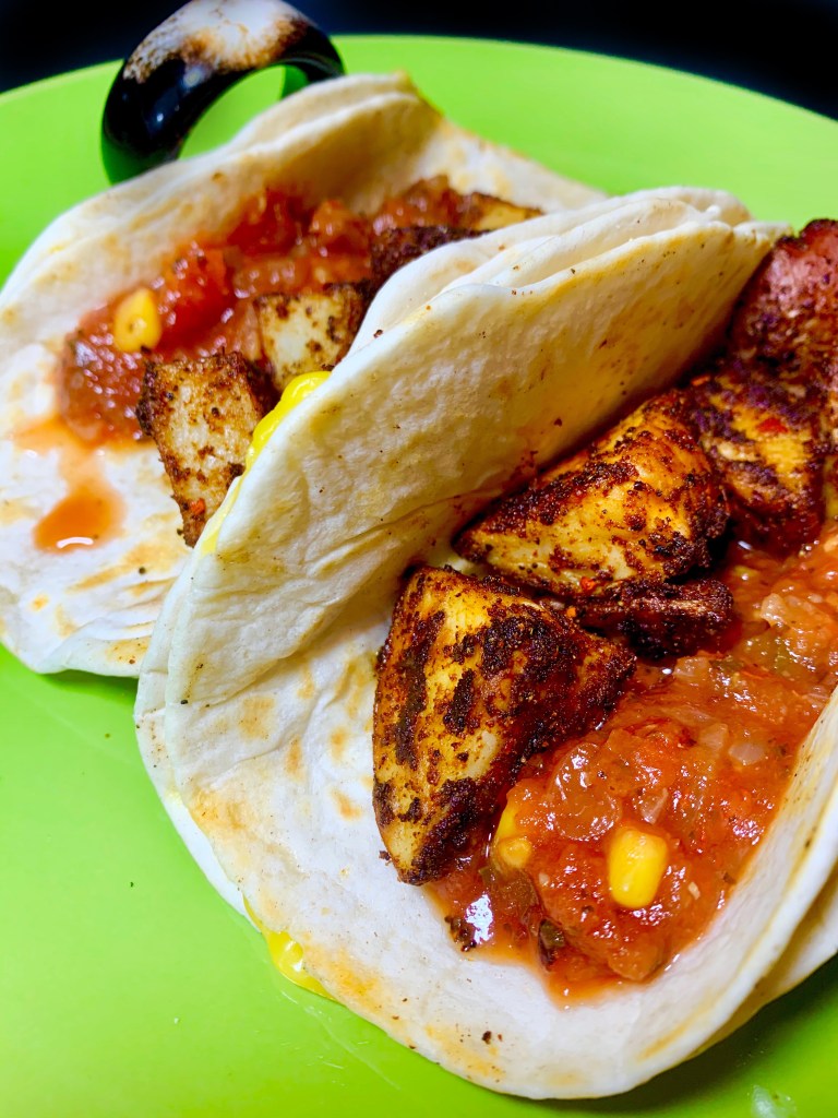 Potato QuesaTacos (Vegan) – Midnight Munchies & More!