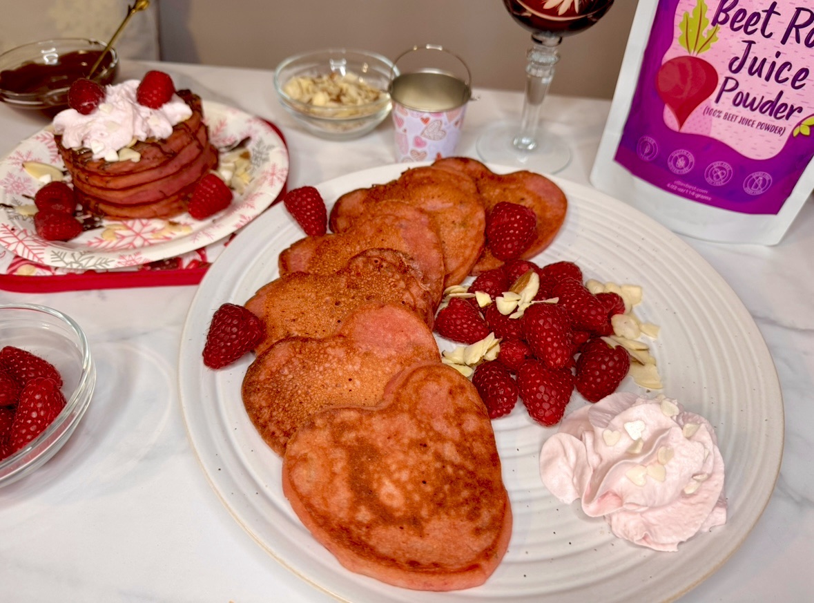 Protein Pancakes (with beet root powder) – Midnight Munchies & More!