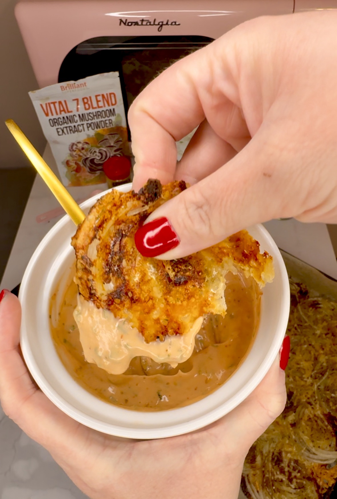 The Viral Crispy Onion Ring Chips Recipe (w/ dipping sauce) – Midnight ...